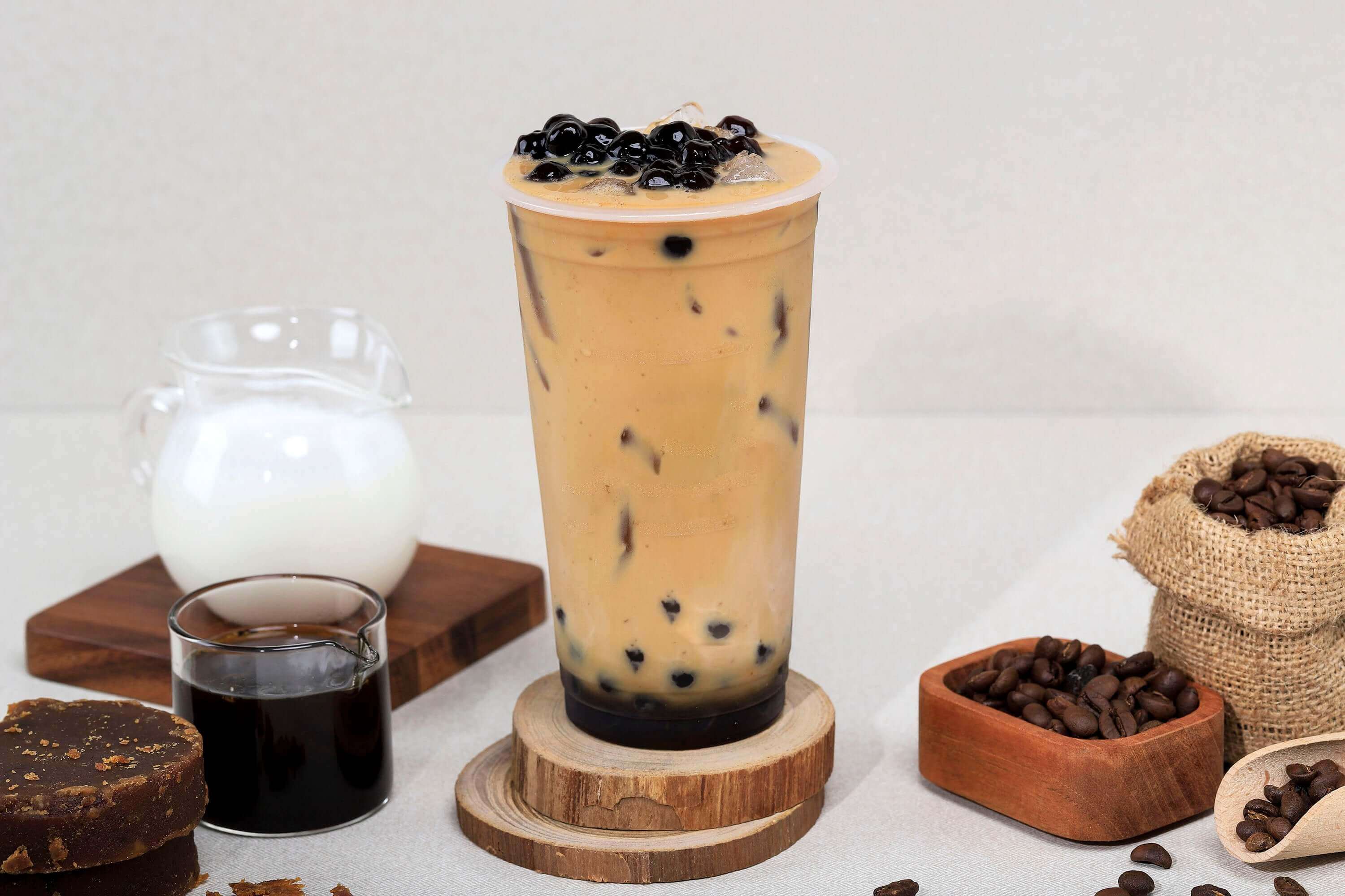 Creamy Brown Sugar Boba Iced Coffee Delight